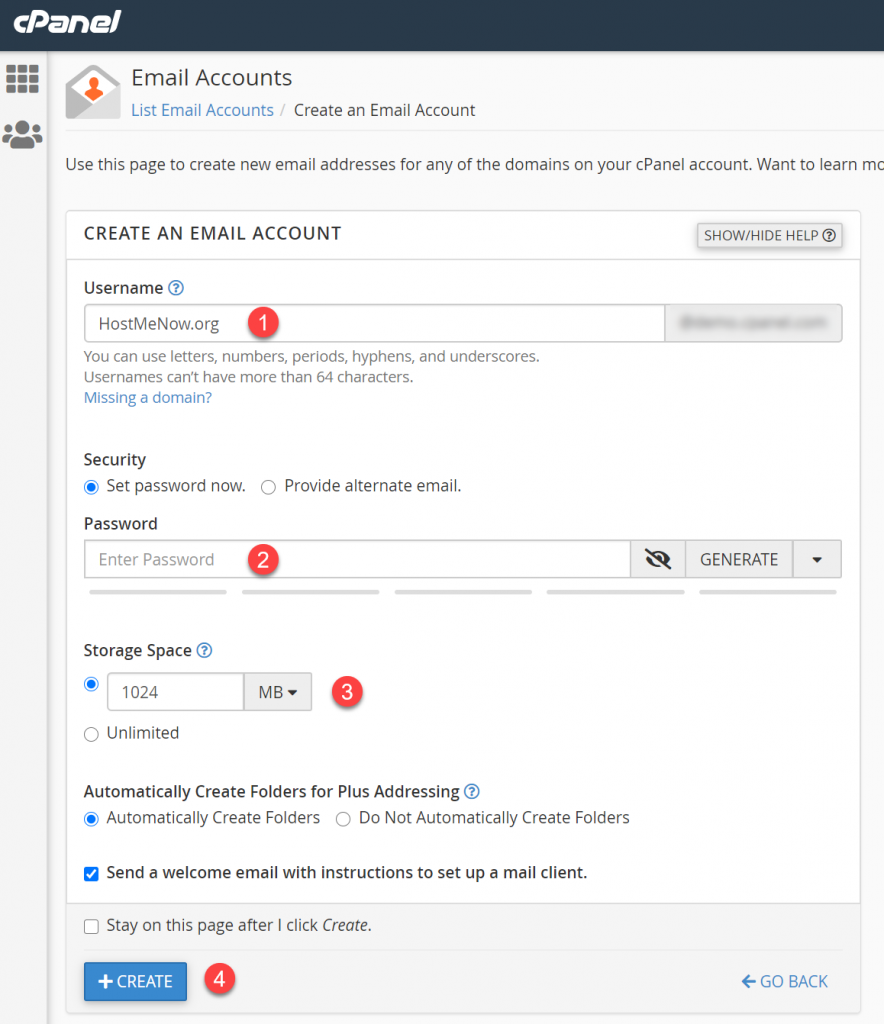 How To Create An Email Account On cPanel | HostMeNow - Blog